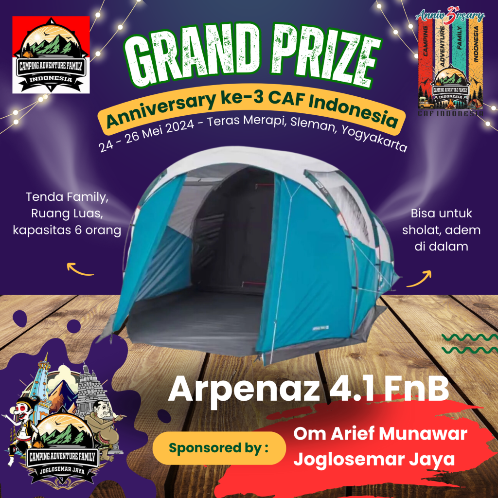 OFFICIAL WEBSITE CAF INDONESIA – CAMPING ADVENTURE FAMILY