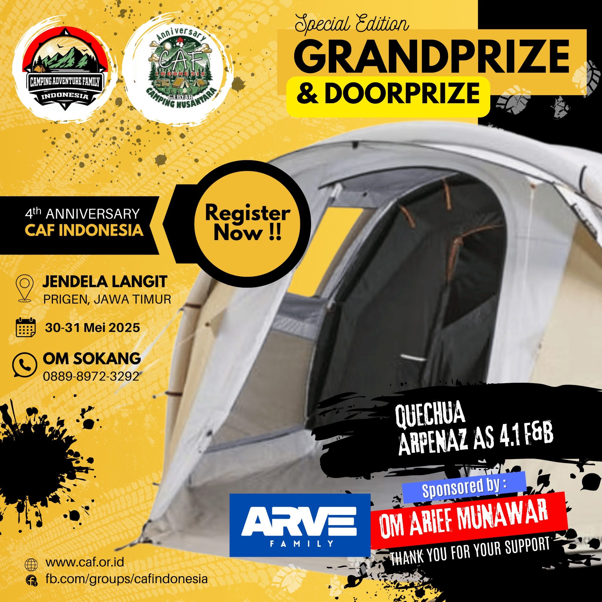 OFFICIAL WEBSITE CAF INDONESIA – CAMPING ADVENTURE FAMILY